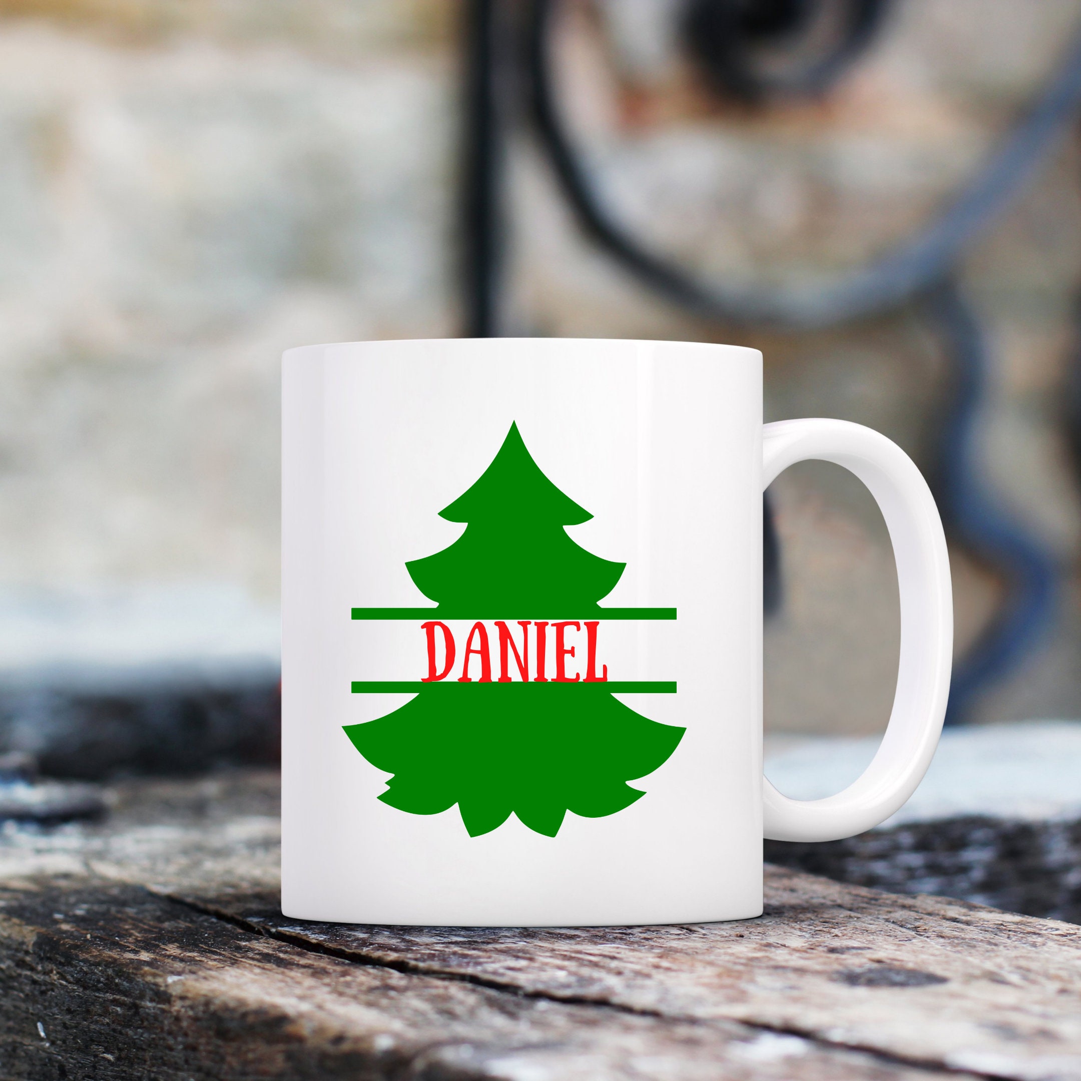 Christmas Tree Name Frame Svg & Png, Christmas Tree Cut File for ...