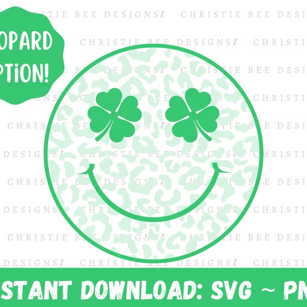 Shamrock Smiley Face - Etsy