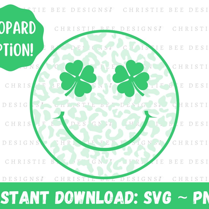 Shamrock Smiley Face - Etsy