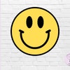 Smiley Face Rockstar Eyes SVG PNG, Smiley Face With Star and Lightning ...