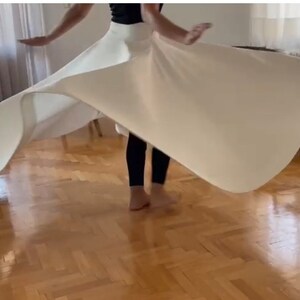 Sufi Dance Skirt , Whirling Skirt, Handmade Sufi Clothes,long and White ...