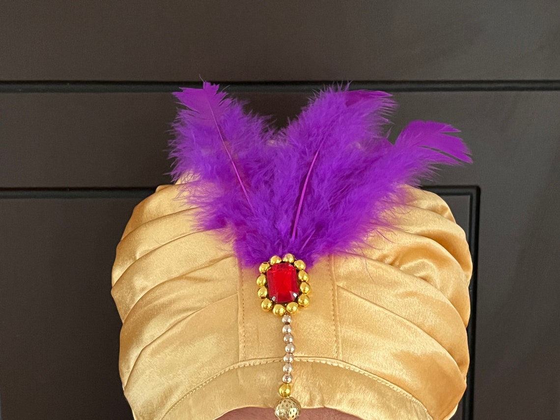 Aladdin Costume Jasmin Costume Aladdin Hat Gold Hat for - Etsy