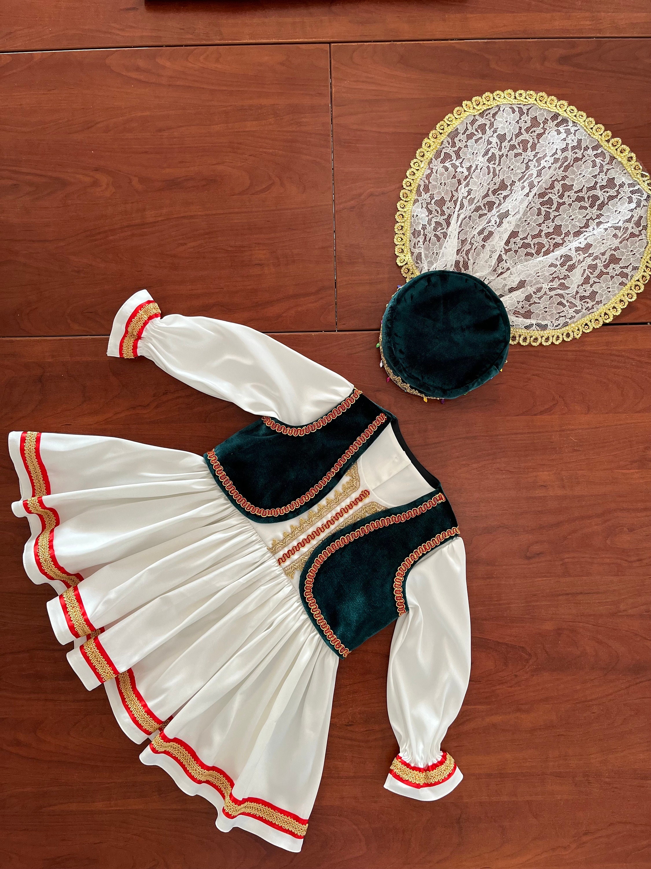 Traditional Persian Dress for Toddler ,ghahar Dresses , Persian Kids ...