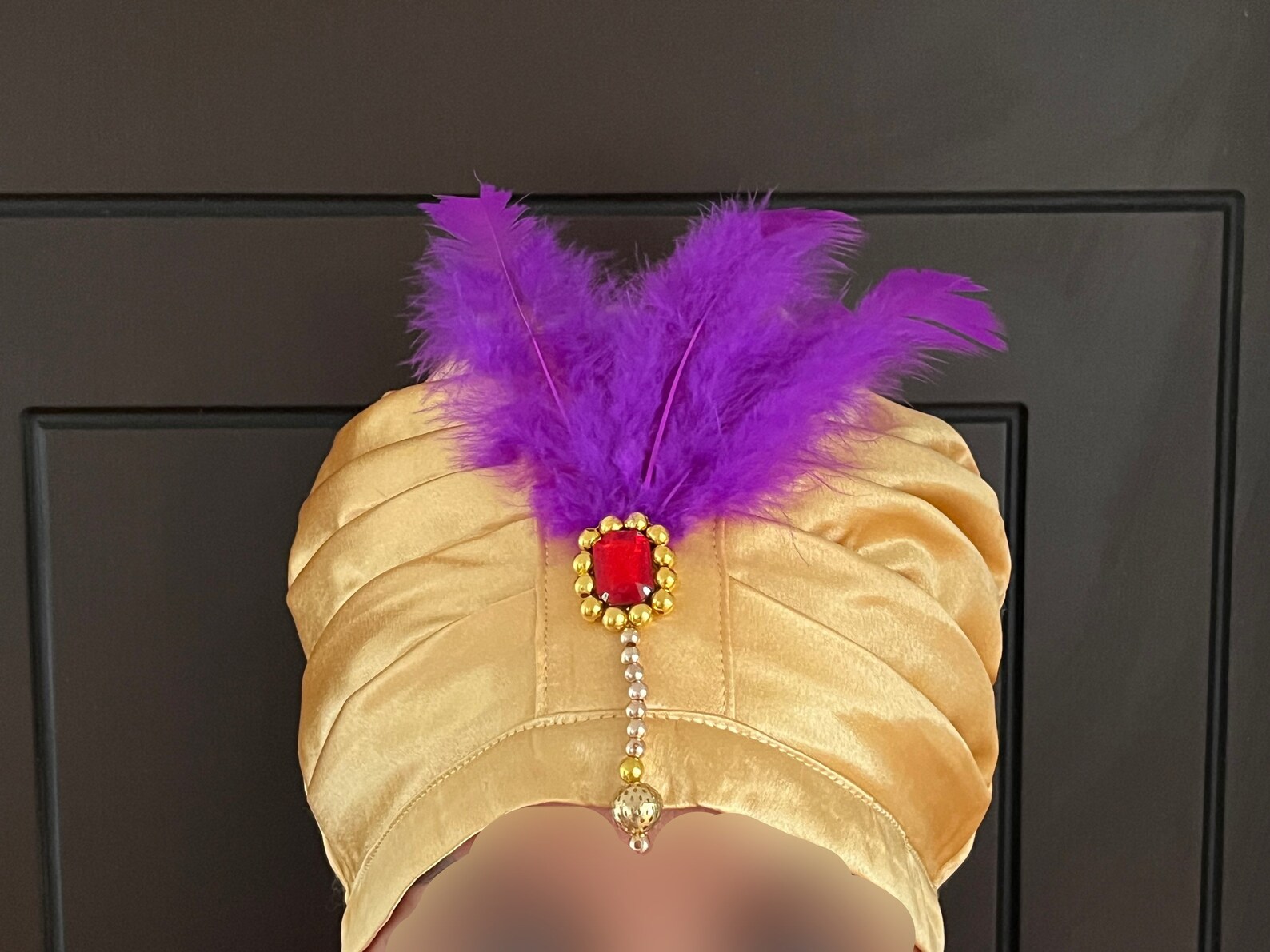 Aladdin Costume Jasmin Costume Aladdin Hat Gold Hat for - Etsy