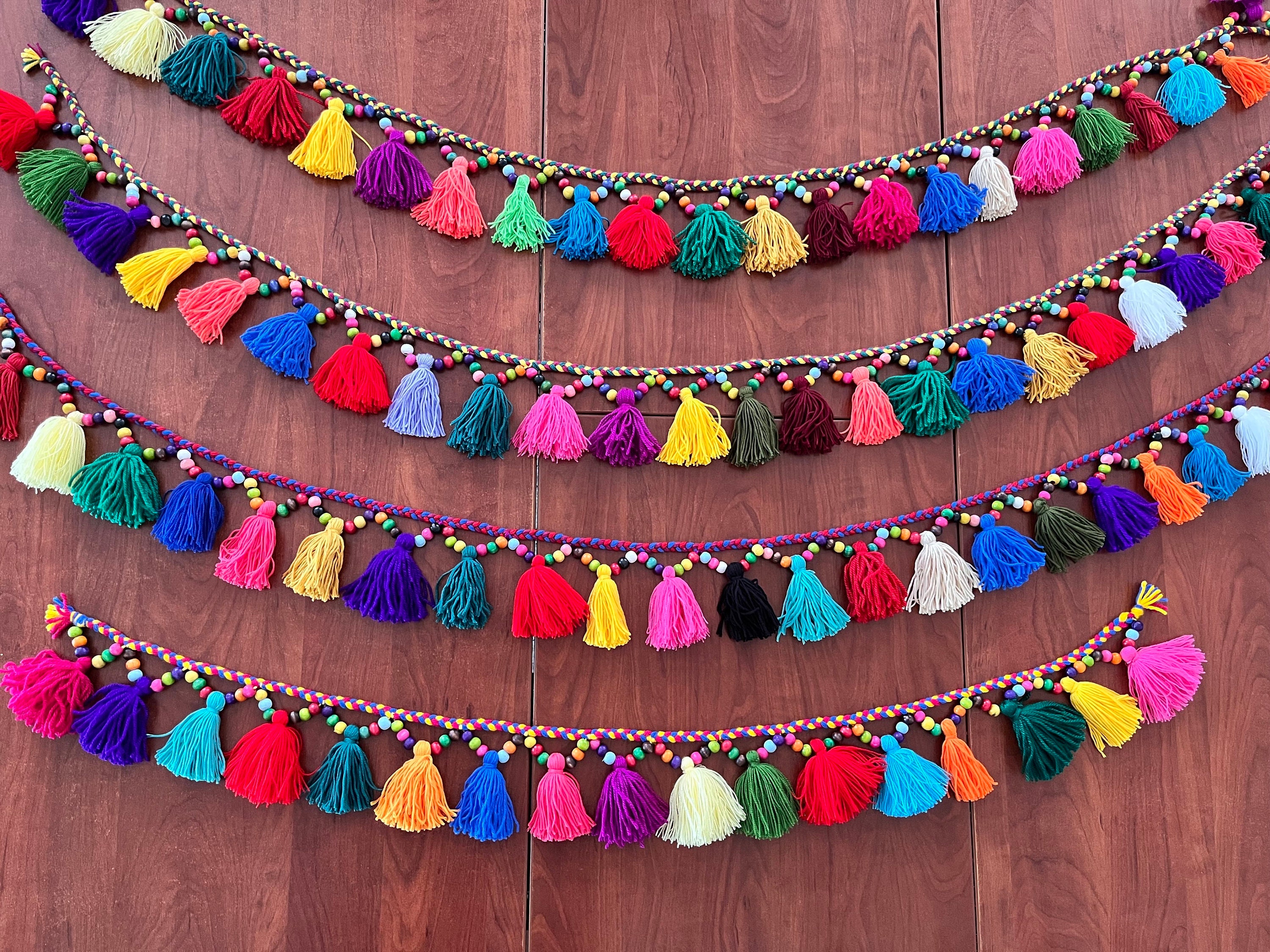 Persian Tassel Garland: Colorful Bakhtiari & Kurdish Decor (3 Meters ...