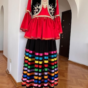 Handmade Rashti Costume: Persian Dress With Velvet Vest - Etsy
