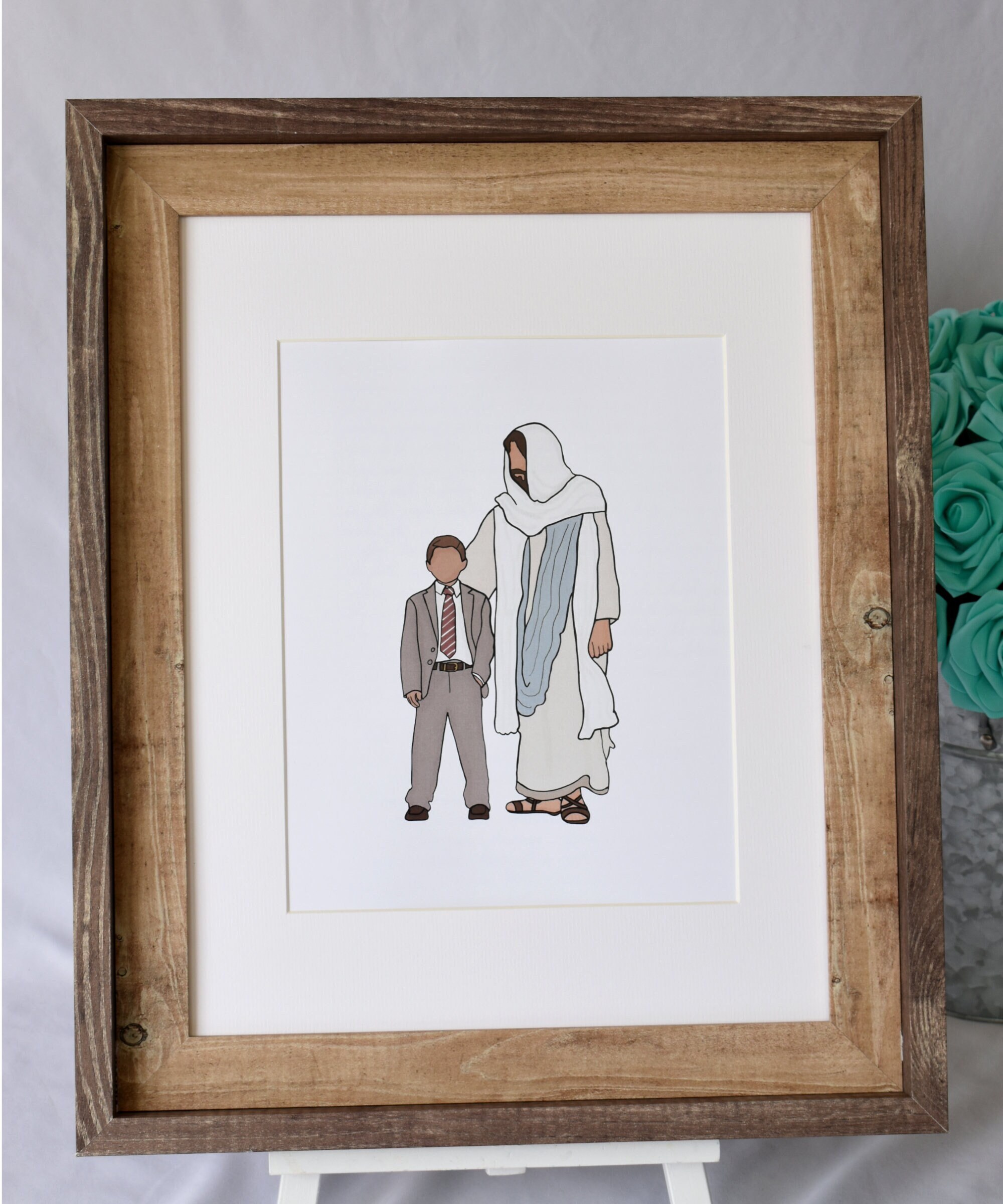 Boy Standing With Jesus * I Am a Child of God * Digital Portrait ...