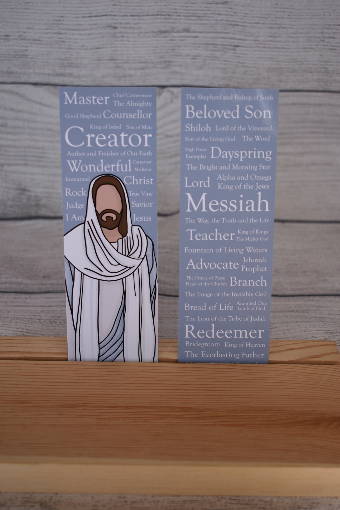 Names of Jesus Bookmark * 2x6 Inch Bookmark *double-sided - Etsy