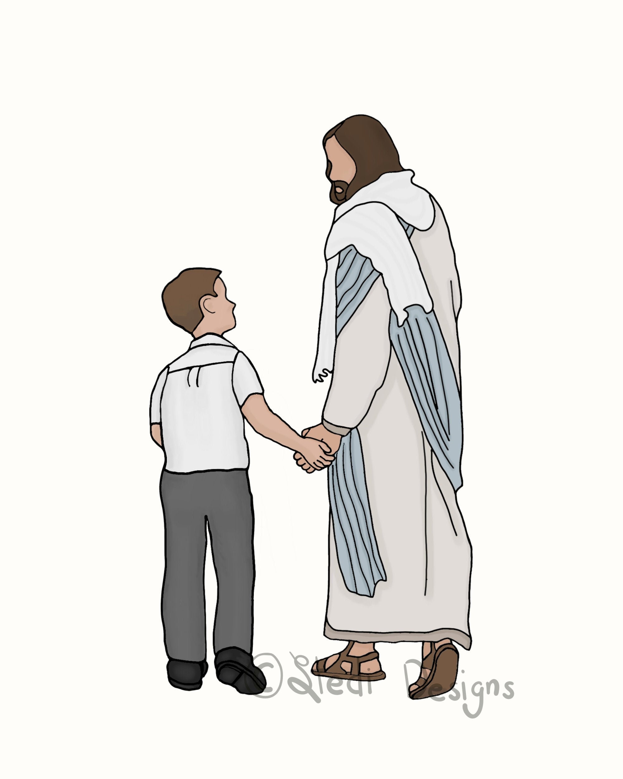 Walk With Jesus * Faceless Art * I Am a Child of God * Baptism Gift ...