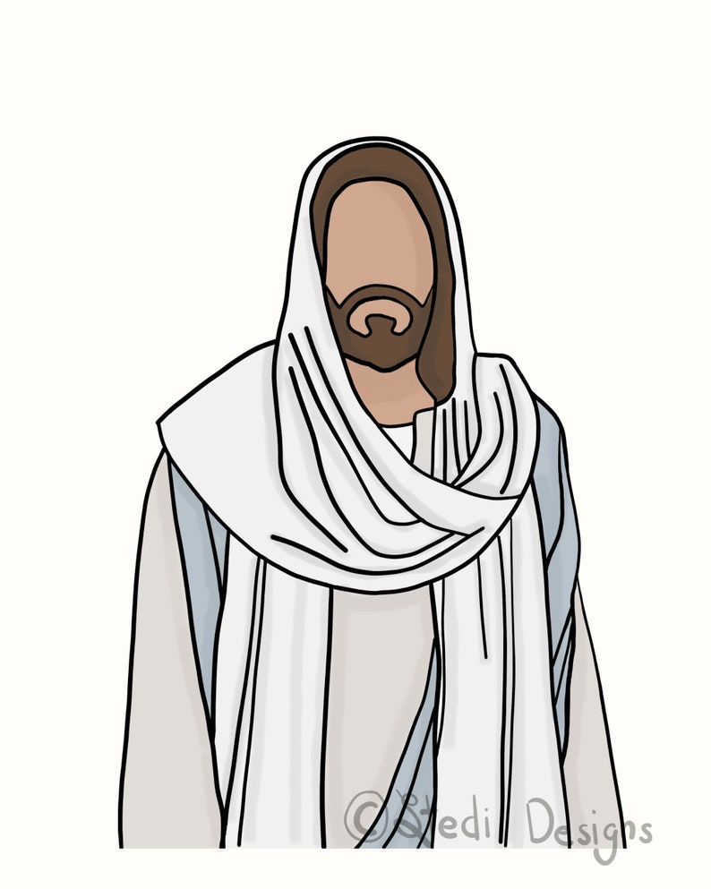 Faceless Jesus Christ Art Print | LDS Savior Image (digital Download ...