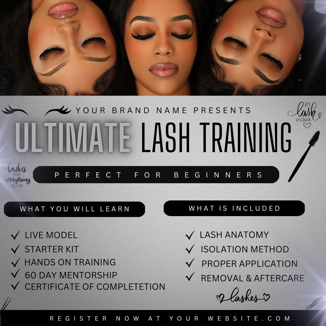 DIY Editable Lash Class Flyer - Etsy