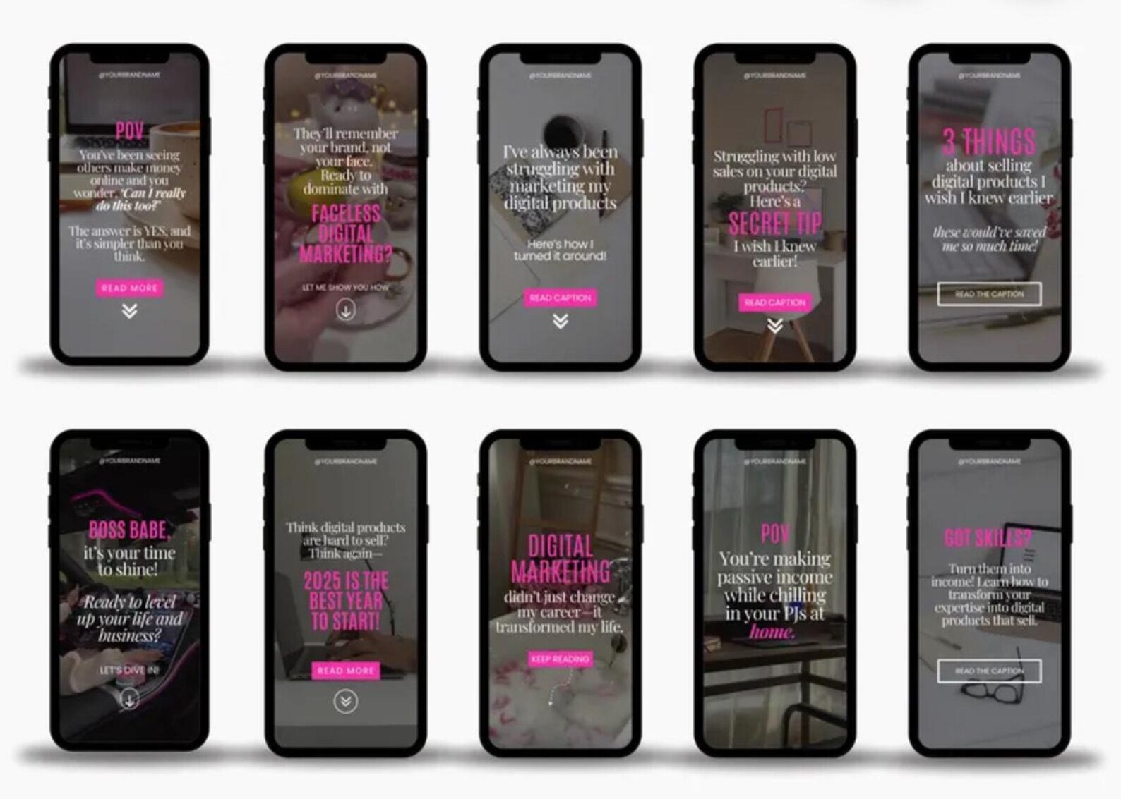 65 Faceless Instagram Reels With Captions | Done-for-you Instagram ...
