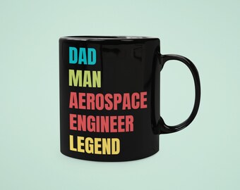 Aerospace Engineer Gift Aerospace Engineer Black Coffee Mug - Etsy