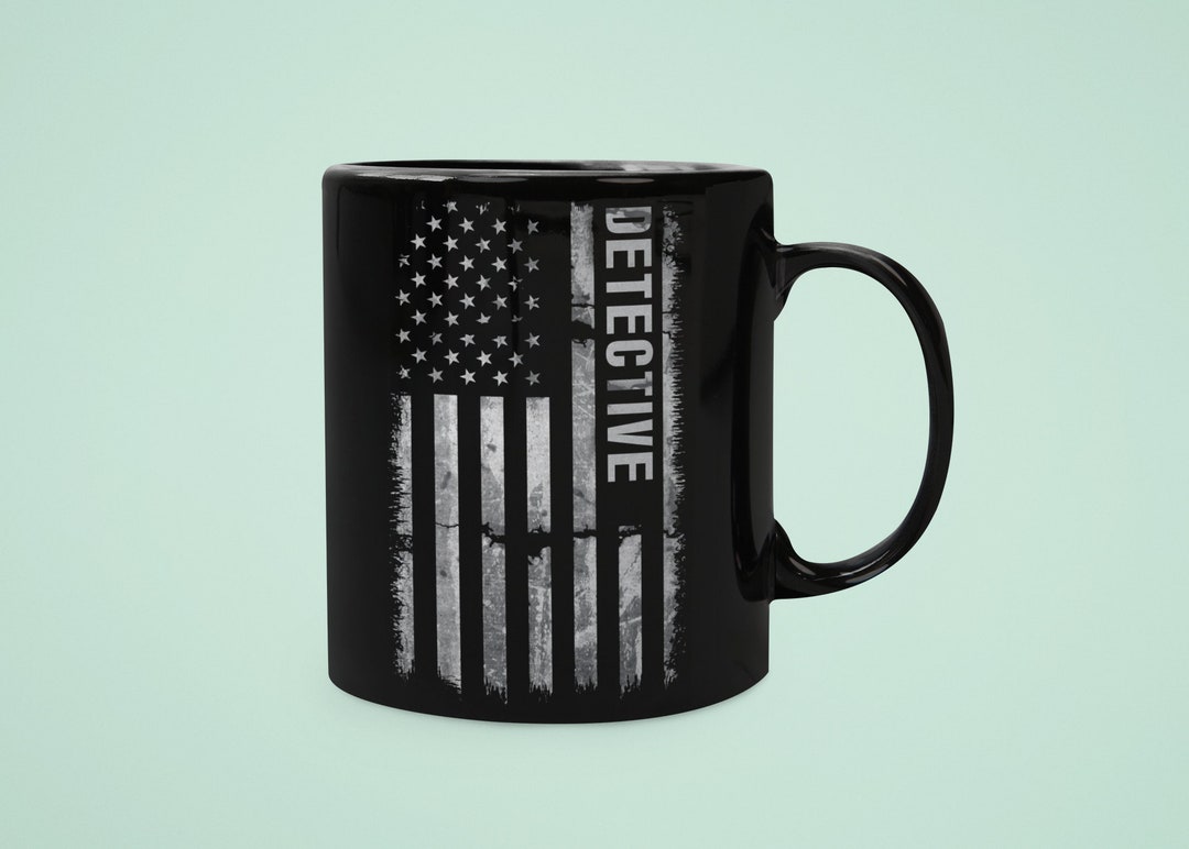 Unique Detective Mug in American Flag, Birthday, Christmas or Gift for ...