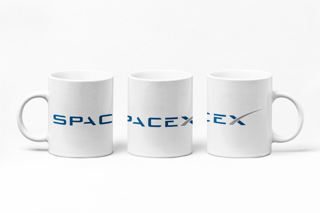 Spacex Logo Coffee Mug - 11 or 15 Oz White Ceramic Cup for Space ...