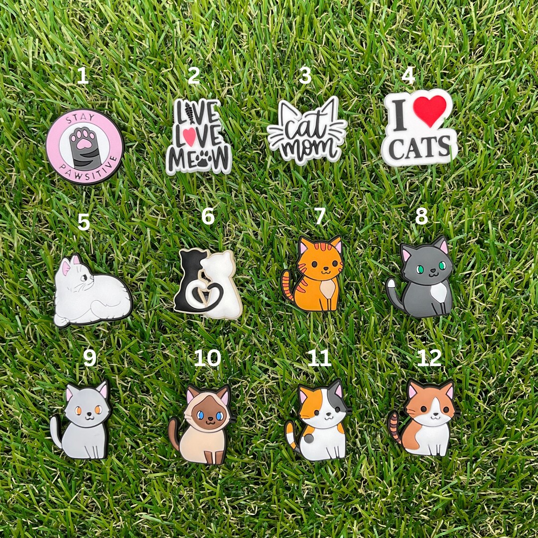 Cat Lover Shoe Charms Cute Animal Cats Shoe Charms - Etsy