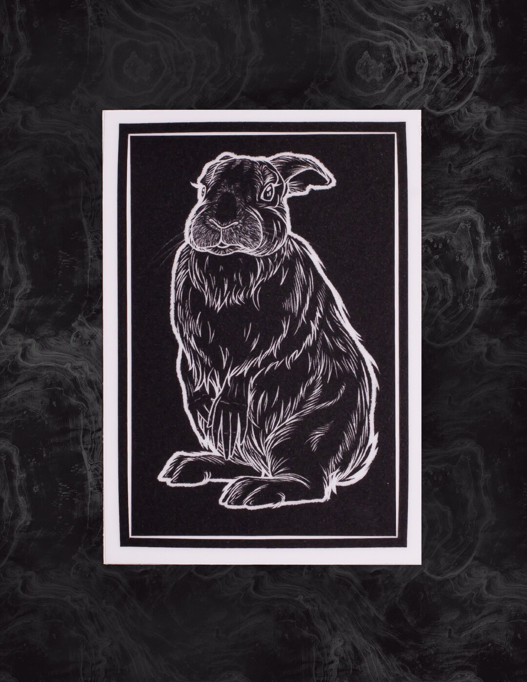 Rabbit Familiar Sticker - Etsy