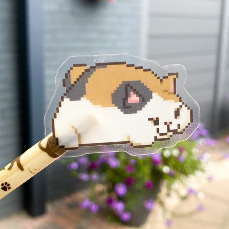 Pixel Art Fat Cat | Final Fantasy XIV | Sticker Sheet | Fat Loaf Cat ...