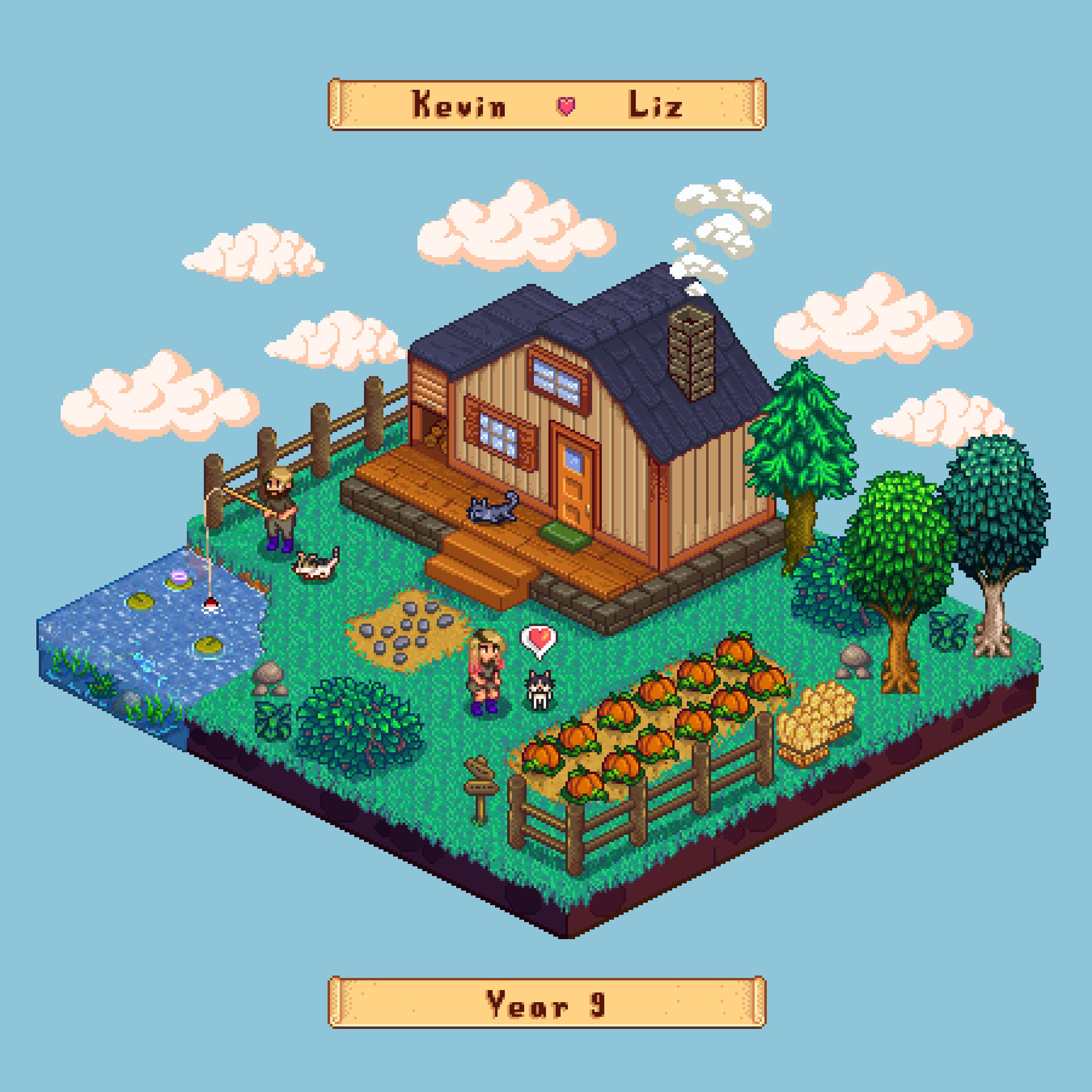 Stardew Valley Farm [medium] | Pixel Art Farm | Custom Art | Commission ...