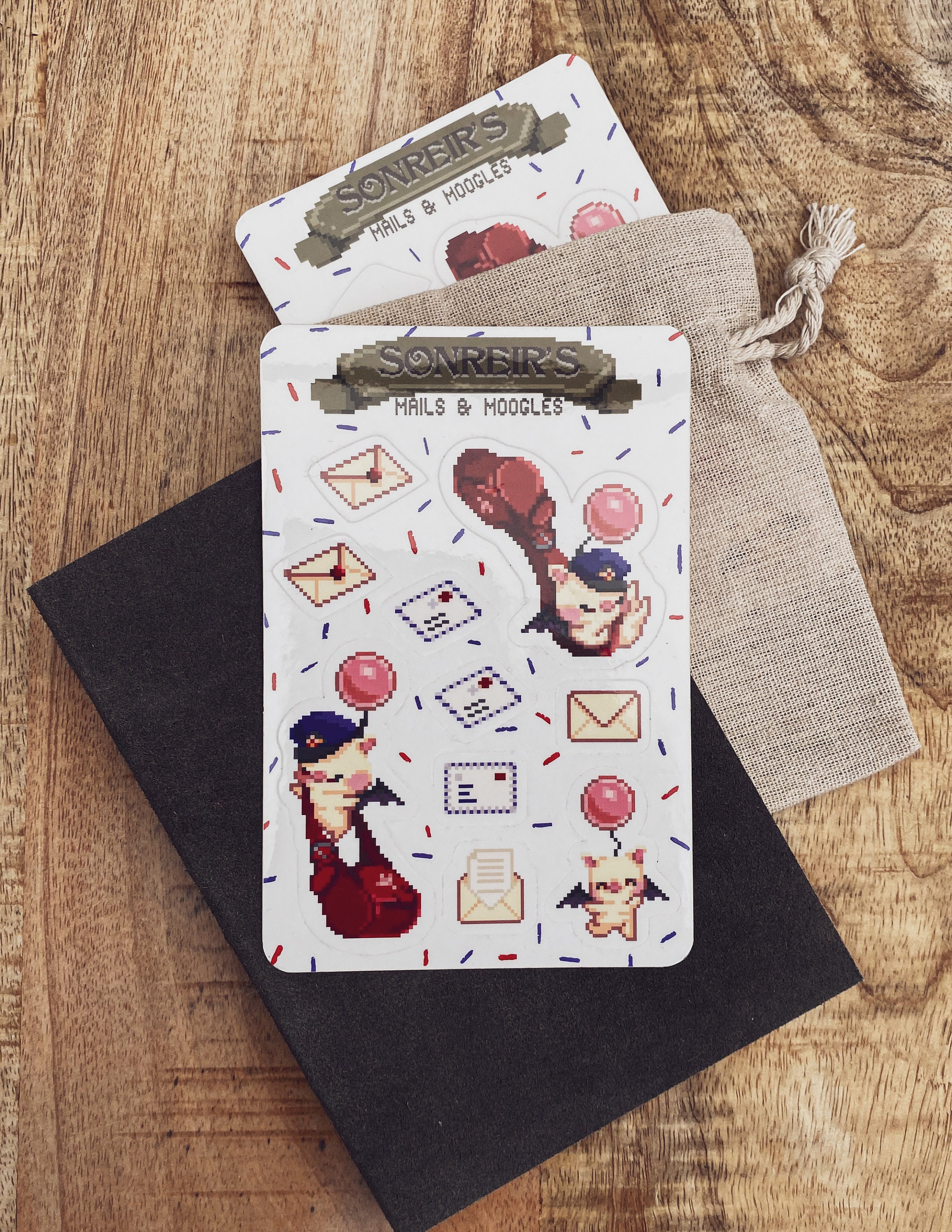 Pixel Art Delivery Moogle Final Fantasy XIV Sticker Sheet - Etsy