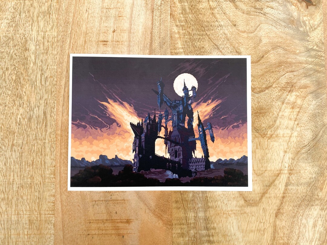 Castlevania Pixel Art Remake Castlevania Art Print Pixel Art Prints - Etsy