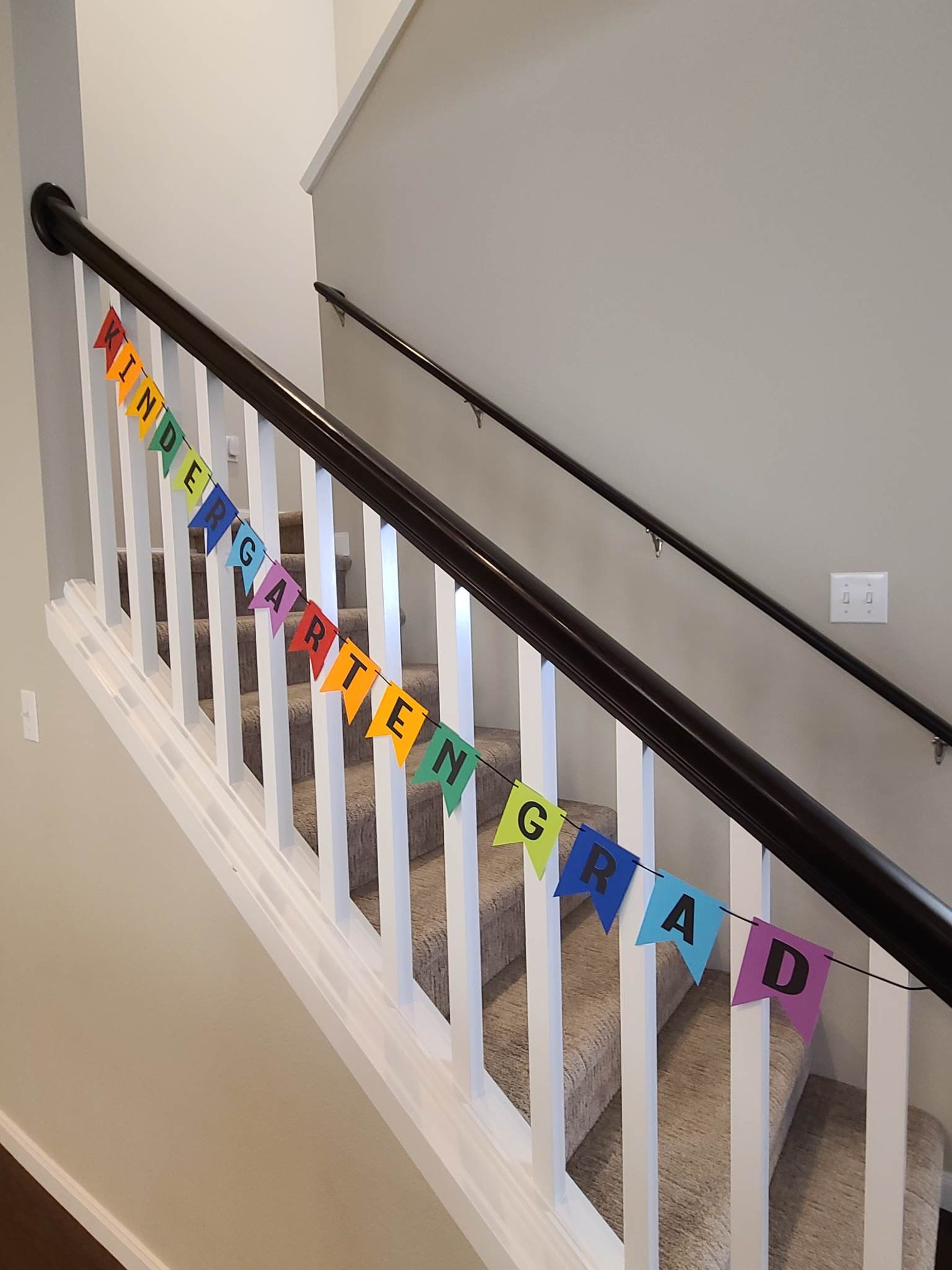 Kindergarten Graduation Banner - Primary Colors - Add 2025 - School ...