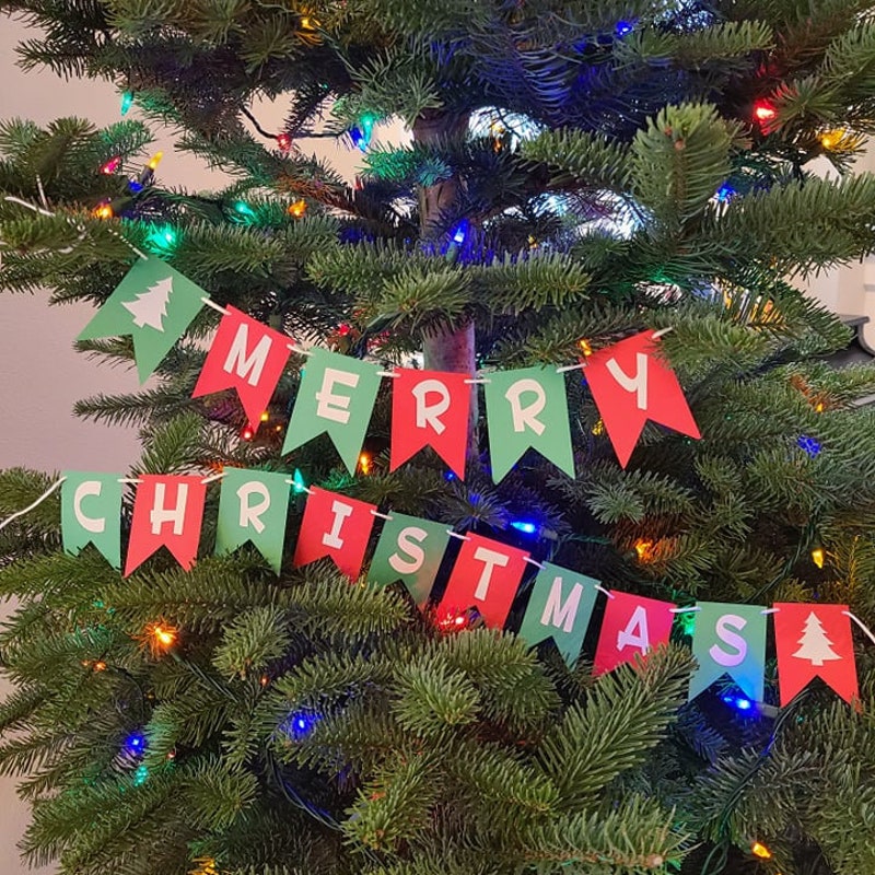 Merry Christmas Banner - Etsy