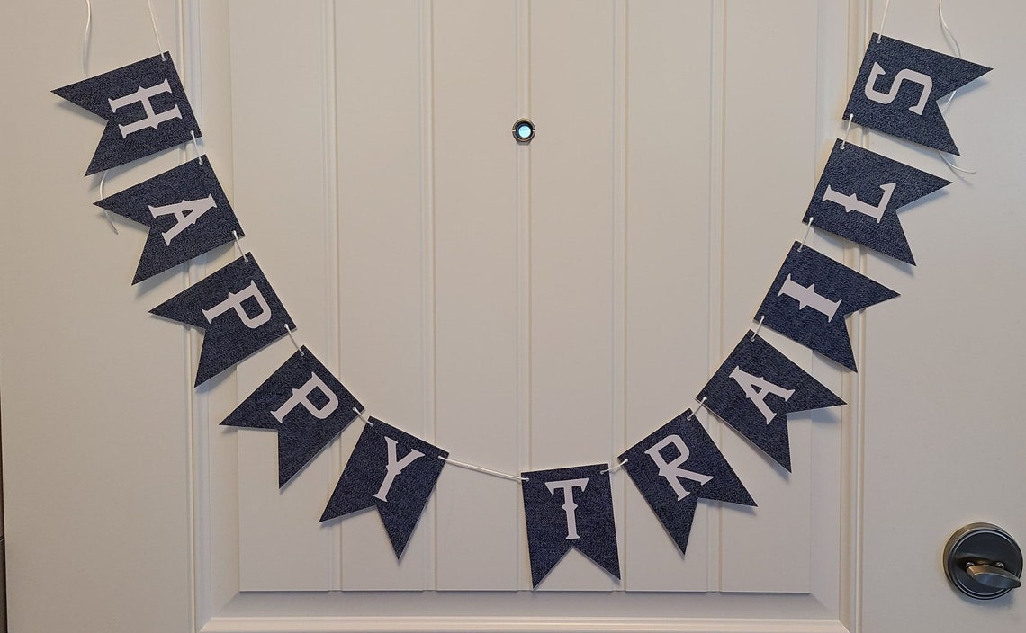 Happy Trails Banner Western Theme Retirement Happy - Etsy