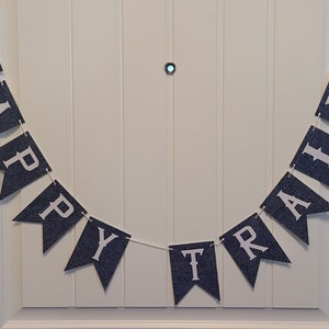 Happy Trails Banner - Western Theme - Retirement - Happy Birthday - Add ...