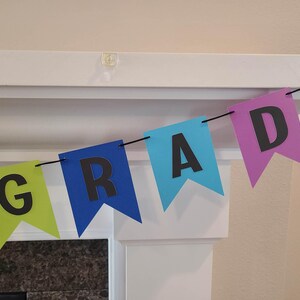 Kindergarten Graduation Banner - Primary Colors - Add 2025 - School ...
