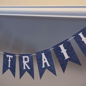 Happy Trails Banner - Western Theme - Retirement - Happy Birthday - Add ...