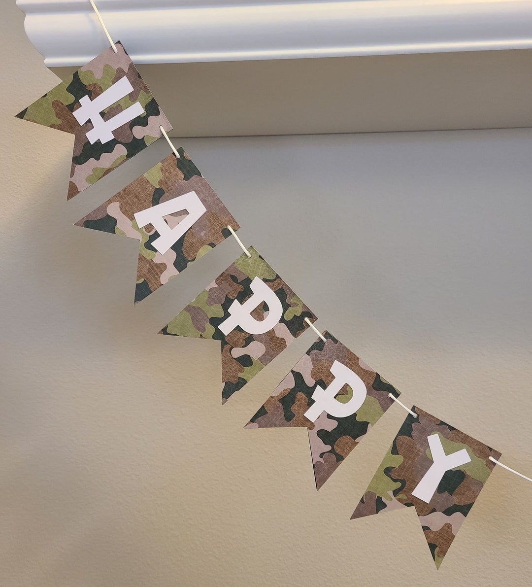 3 X 4 Inch Camouflage/camo Themed Banner Birthdays Customize With Age ...