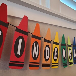 Customizable Crayon Banner: First Day of School, Birthday Party Decor ...