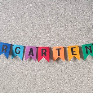 Kindergarten Graduation Banner - Primary Colors - Add 2025 - School ...