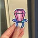 Holographic Ring Pop Sticker, Hand Drawn and Hand Made Gift for 90s ...