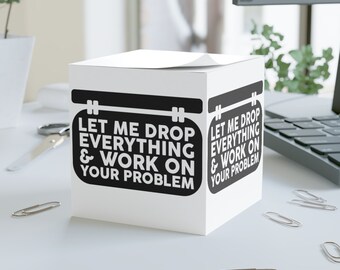 Funny Note Cube - Etsy