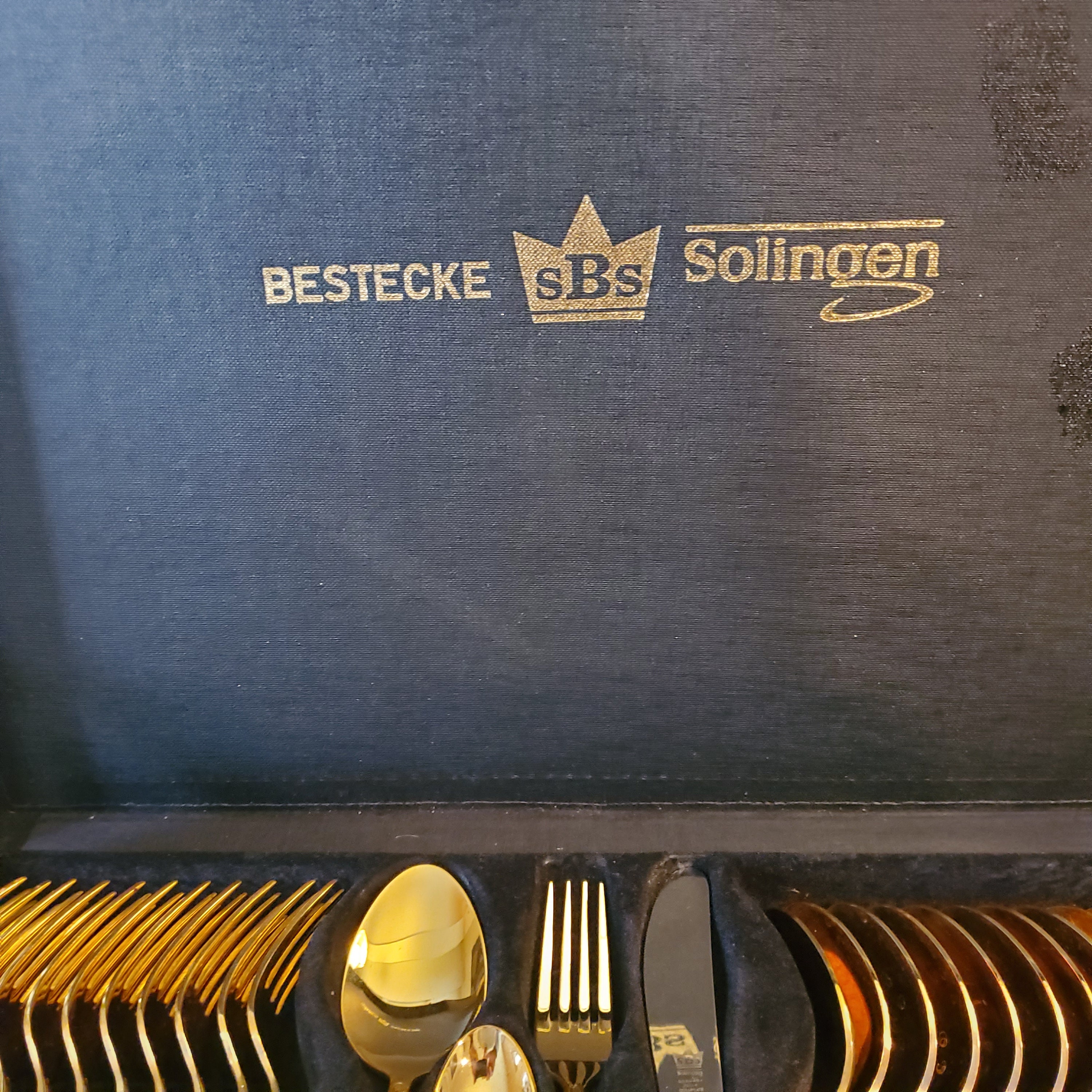 Vintage 72 Piece SBS 18/10 BESTECKE SOLINGEN 23/24 Gold Plated | Etsy