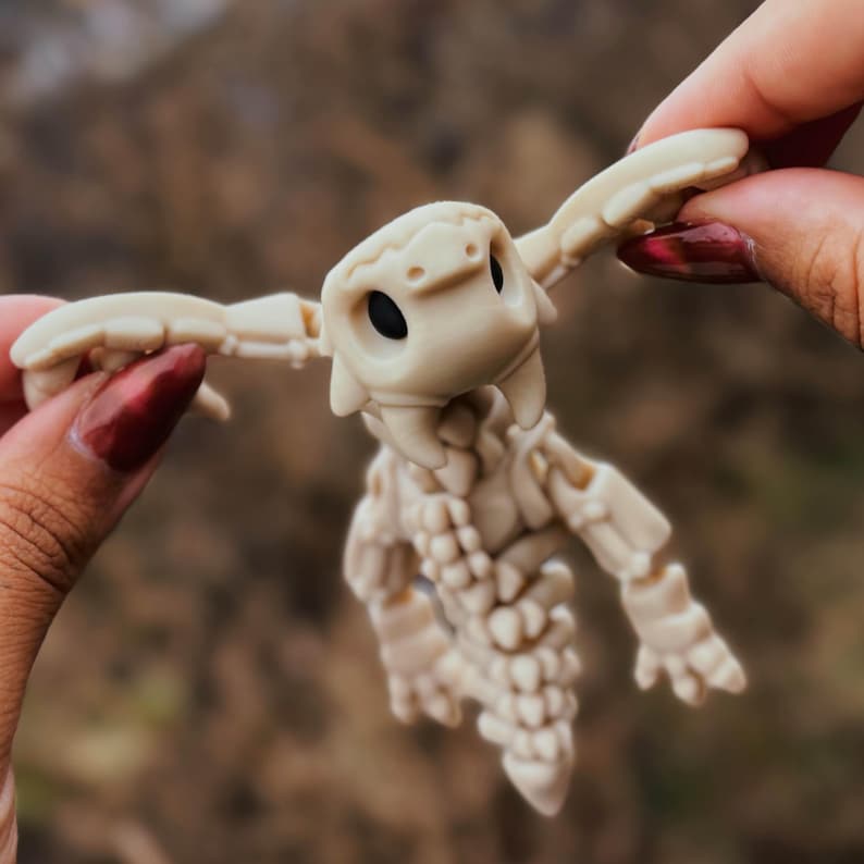 3D Printing Files // Flexi Baby Bone Wyvern - Etsy