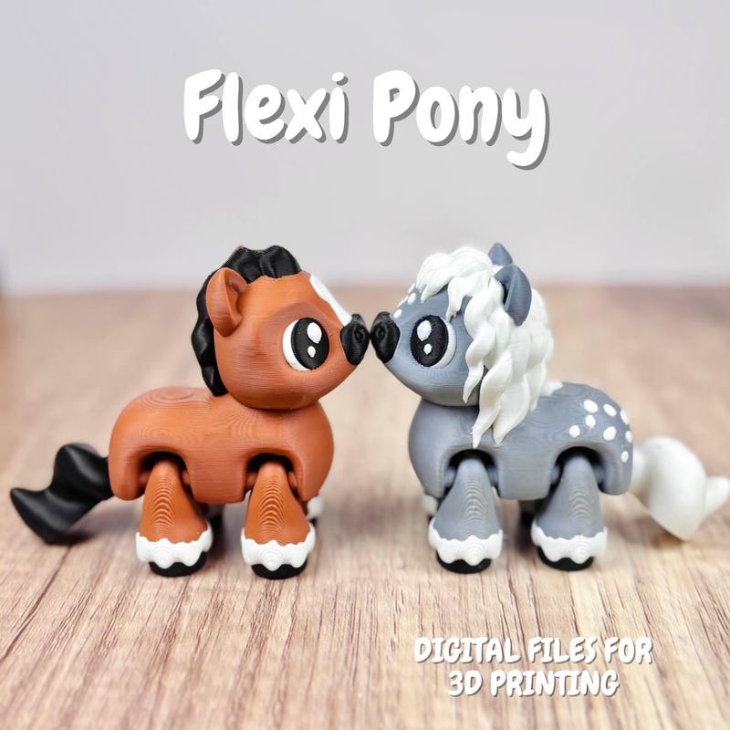 Mini 3 D Ponies - Etsy
