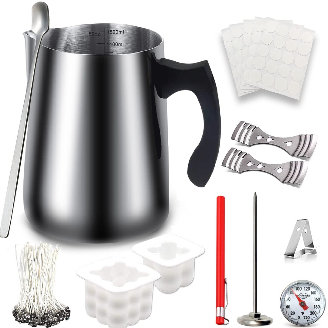 Candle Making Kit Pouring Pot - DIY Soy Candle Making Supplies 52oz Wax ...