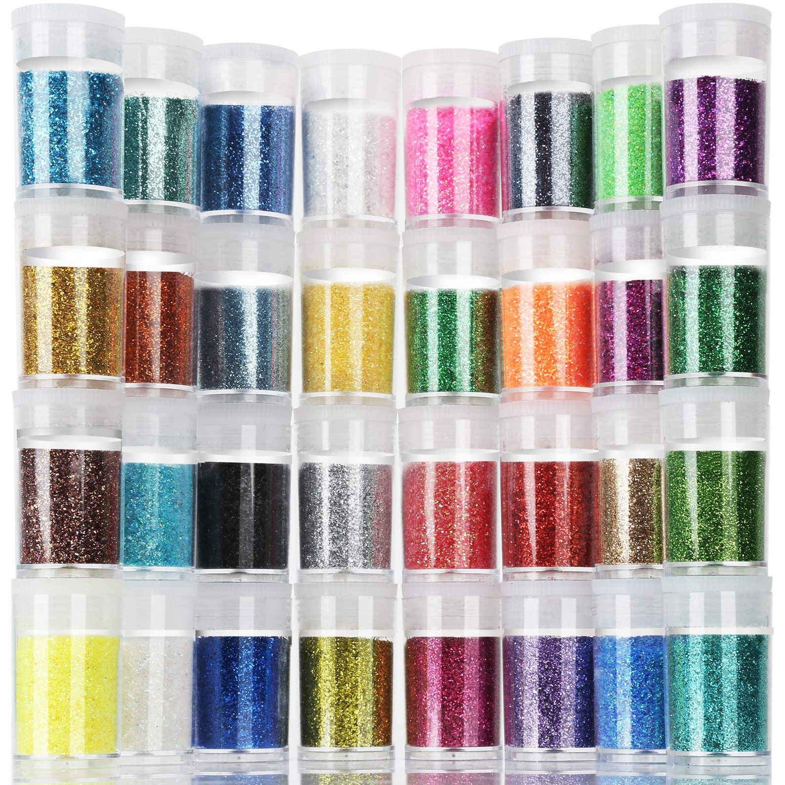 Fine Glitter Set - Vivid Colors for Art, Crafts, and Glamorous Beauty ...