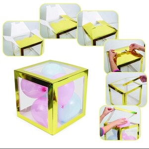 Balloons box with baby letters | Etsy