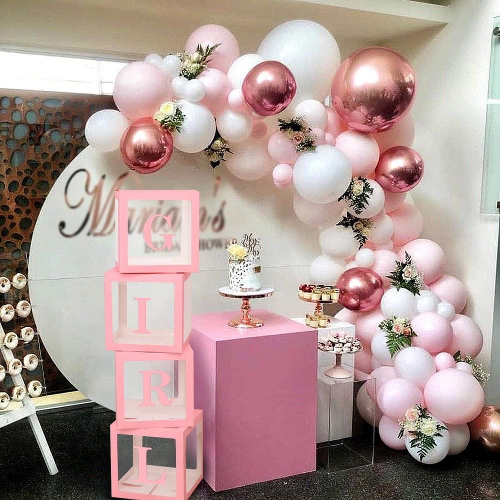 Balloons Box With Baby Letters - Etsy