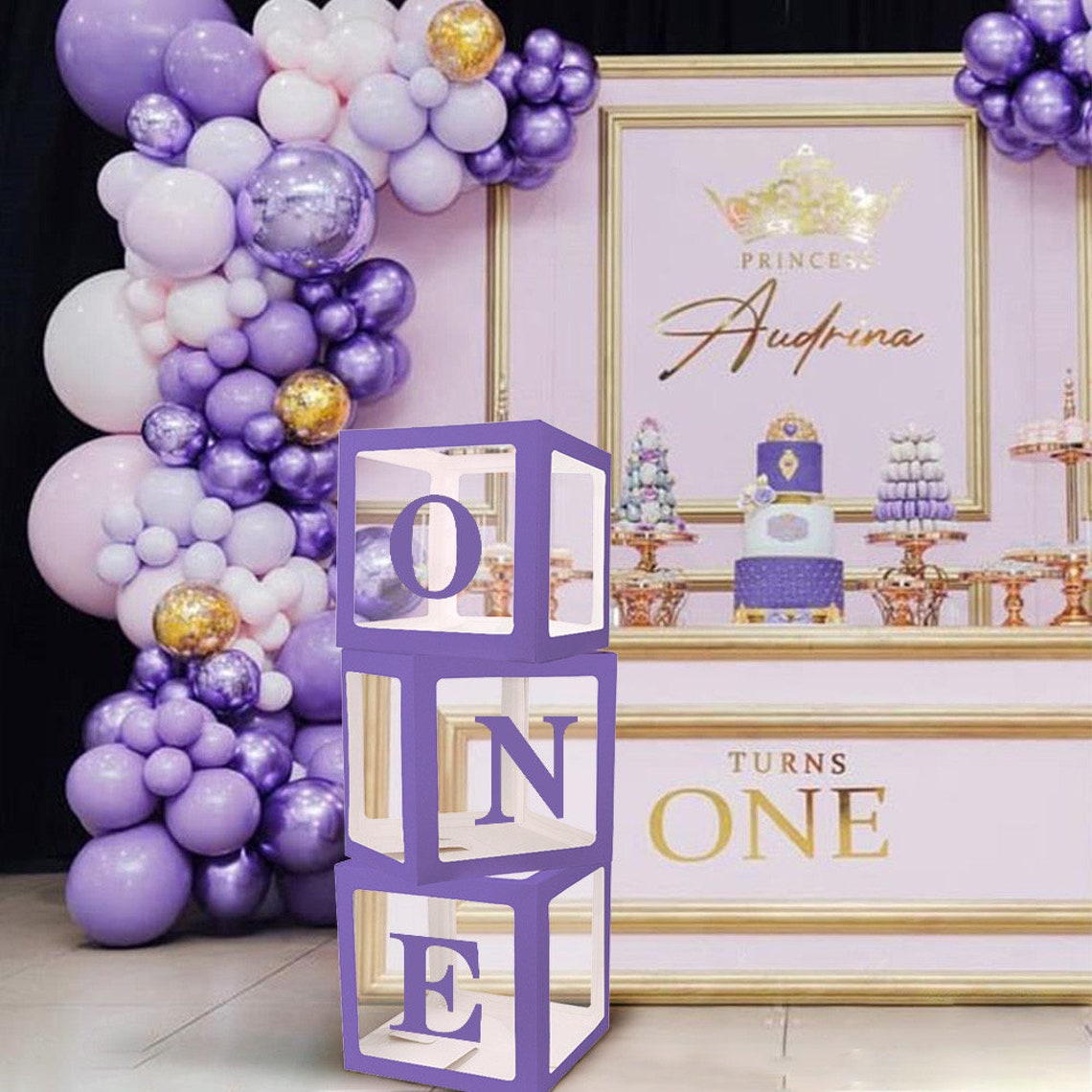 Balloons Box With Baby Letters - Etsy