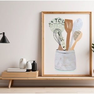 Kitchen Wall Art Set of 3, Dining Room Wall Art, Contemporary Kitchen ...