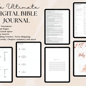 Digital Bible Study, Verse Mapping, SOAP Template, Faith Journal, Bible ...
