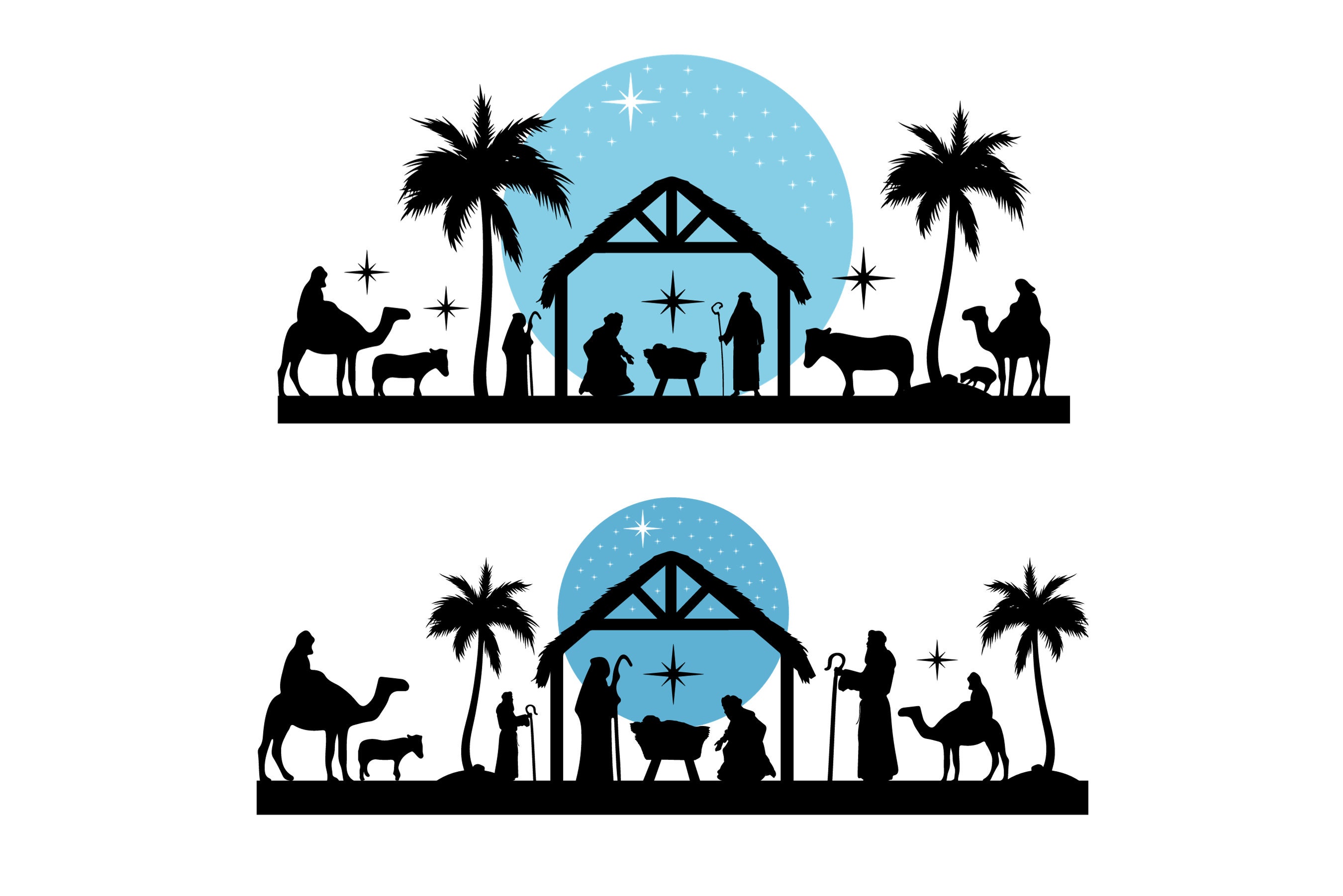 Nativity SVG Bundle, Cut File, Cricut, Nativity Scene Svg, Nativity SVG ...