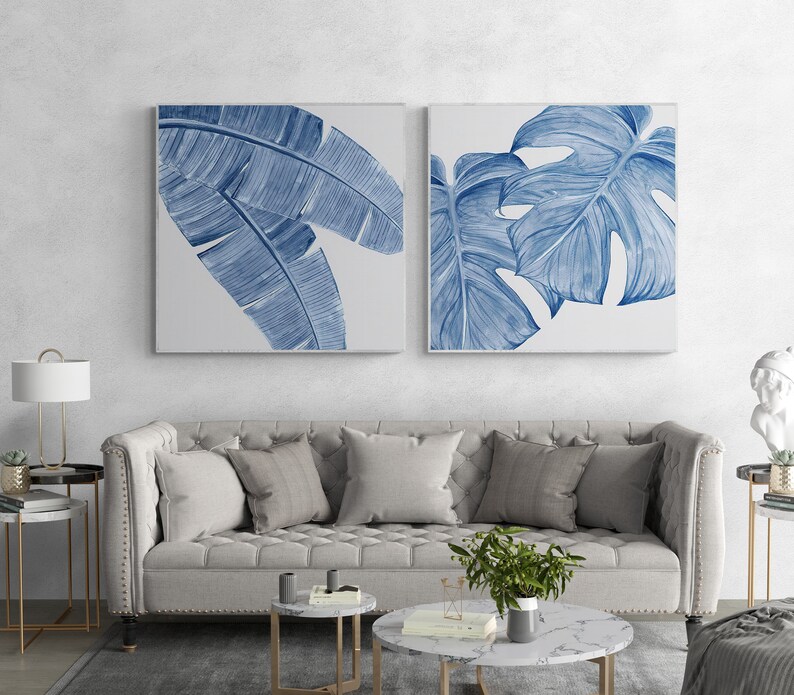 Beachy Wall Art Set of 2, Beachy Wall Decor, Coastal Wall Art, Beachy ...