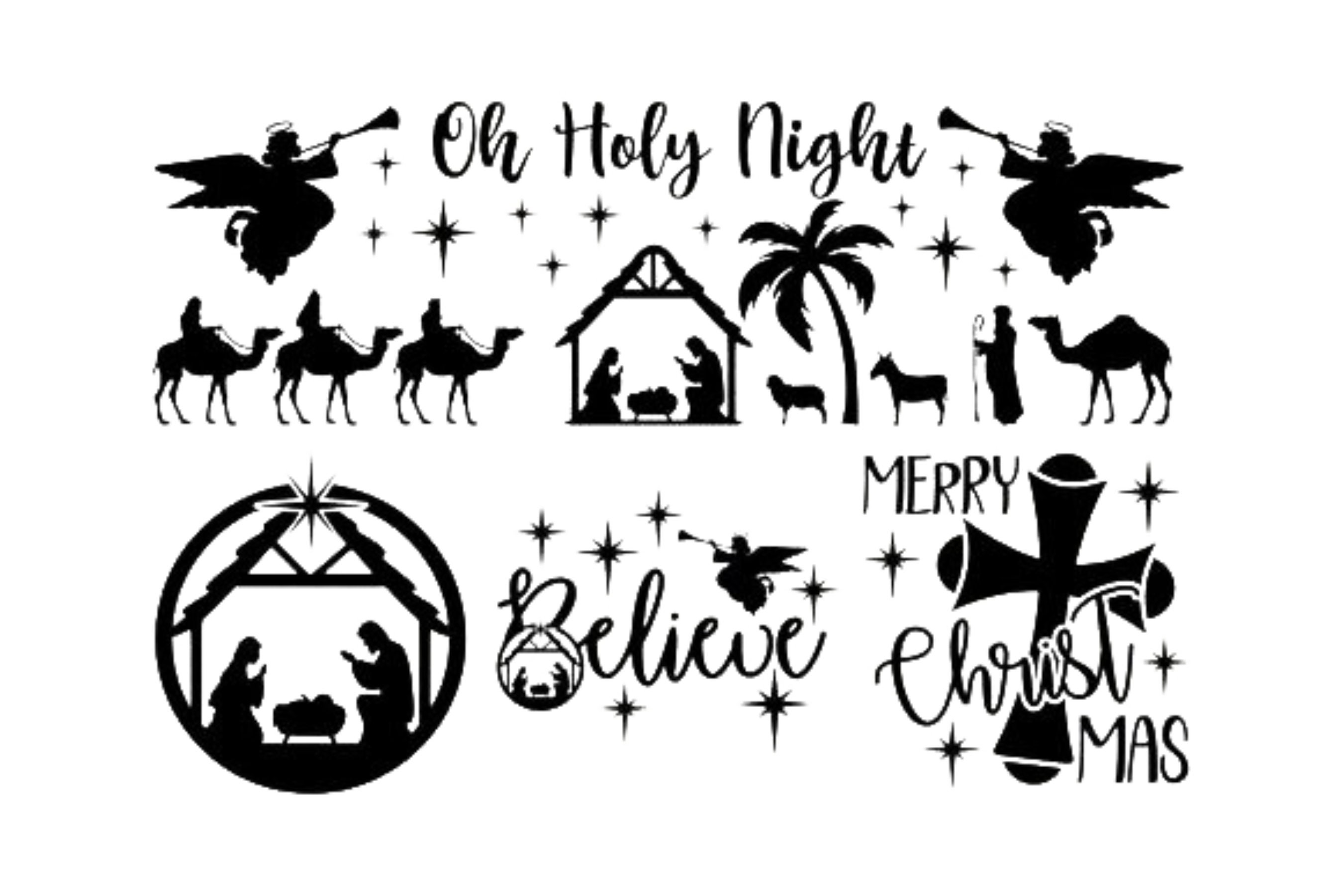 18 Nativity SVG Bundle Cut File Cricut Nativity Scene Svg - Etsy UK