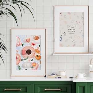 Kitchen Wall Art Set of 3, Dining Room Wall Art, Contemporary Kitchen ...